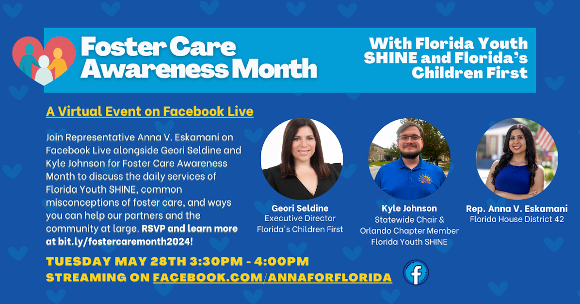 Foster Care Awareness Month Virtual Event with Florida Youth SHINE & Florida's Children First ...